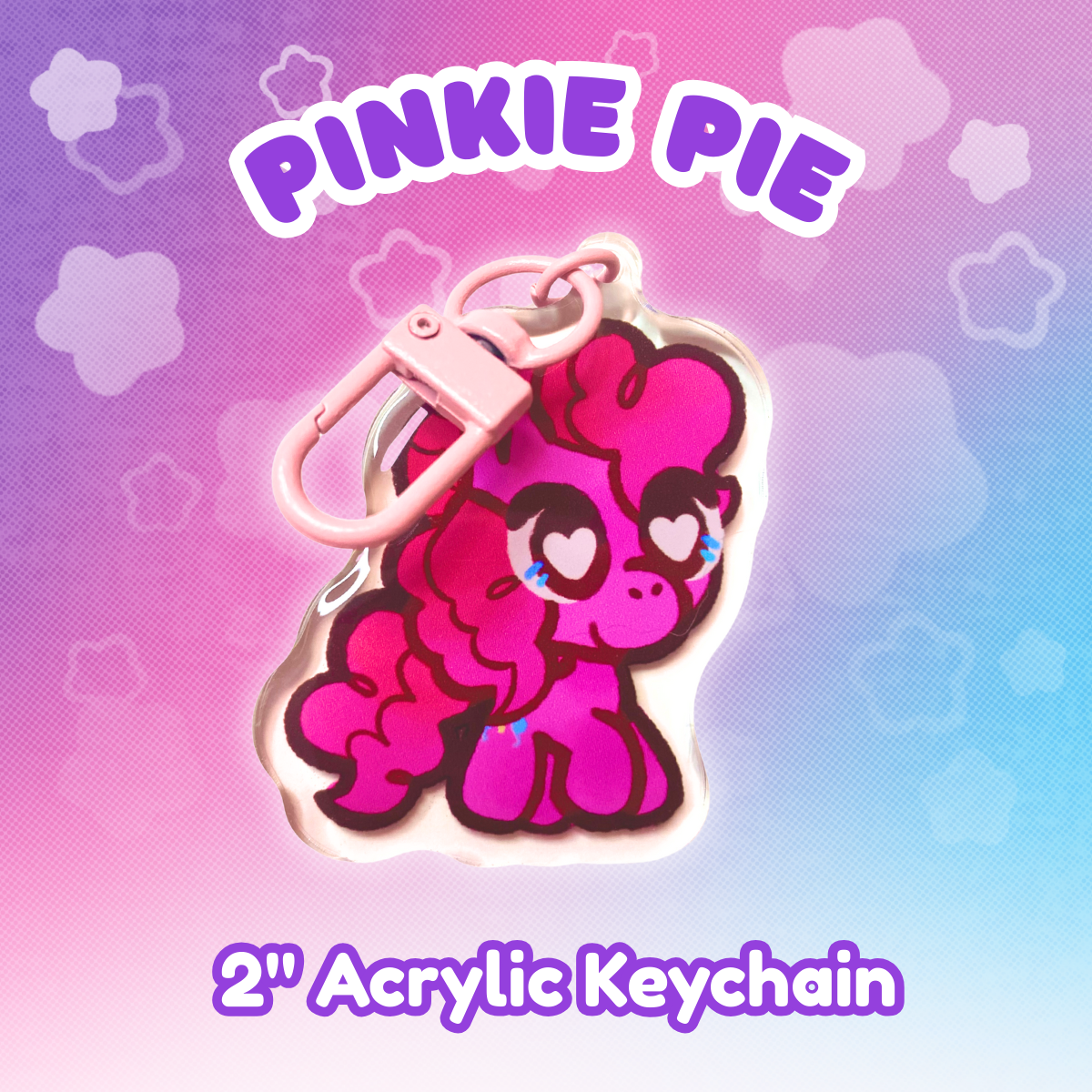 MLP Pinkie Pie 2" Acrylic Keychain – SnailxSprout
